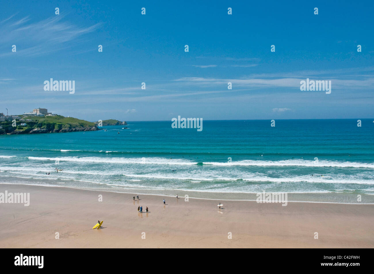Tolcarne Beach Newquay Cornwall Stock Photo - Alamy