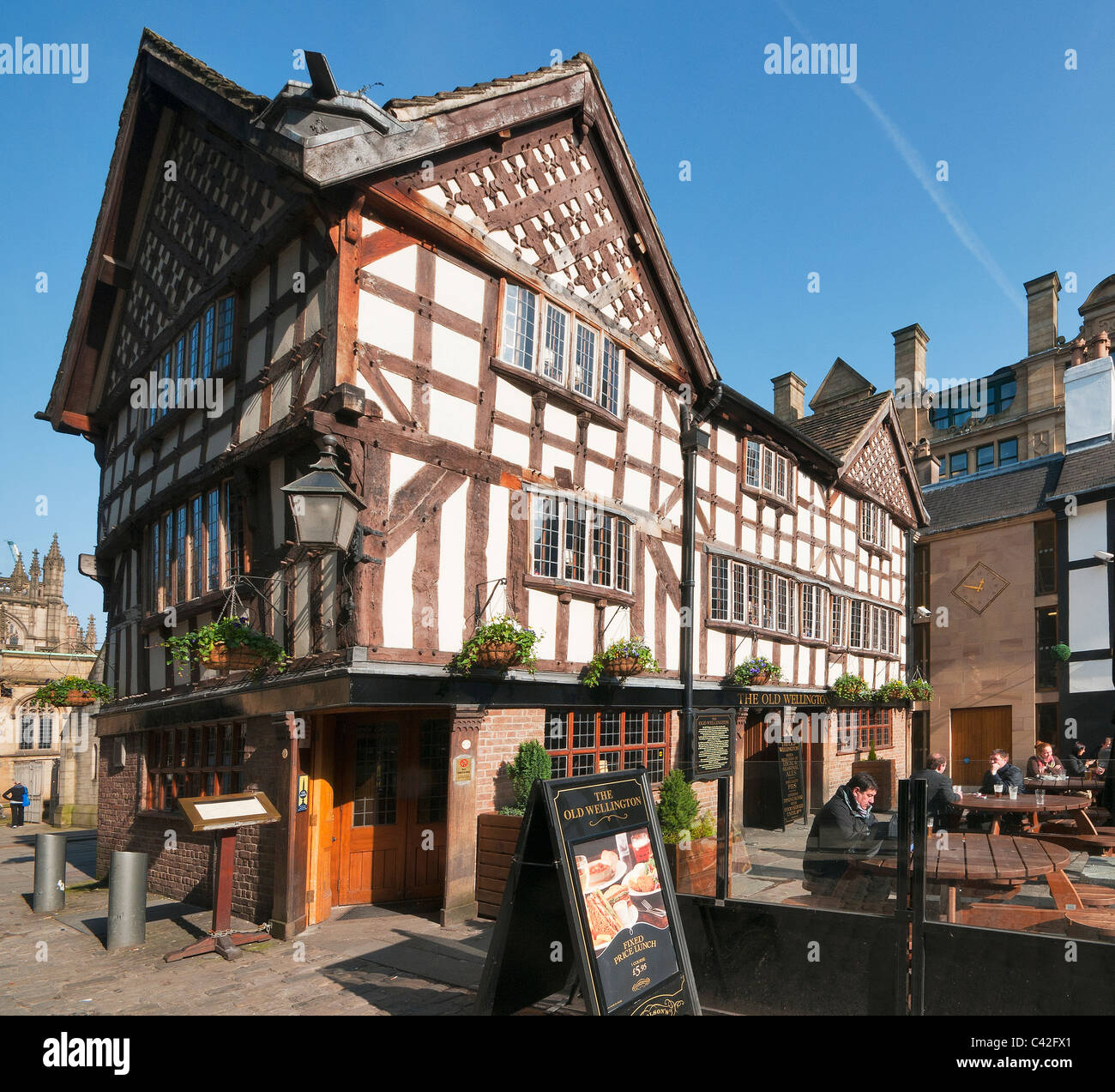 The Shambles Cathedral Gates Manchester Stock Photo - Alamy