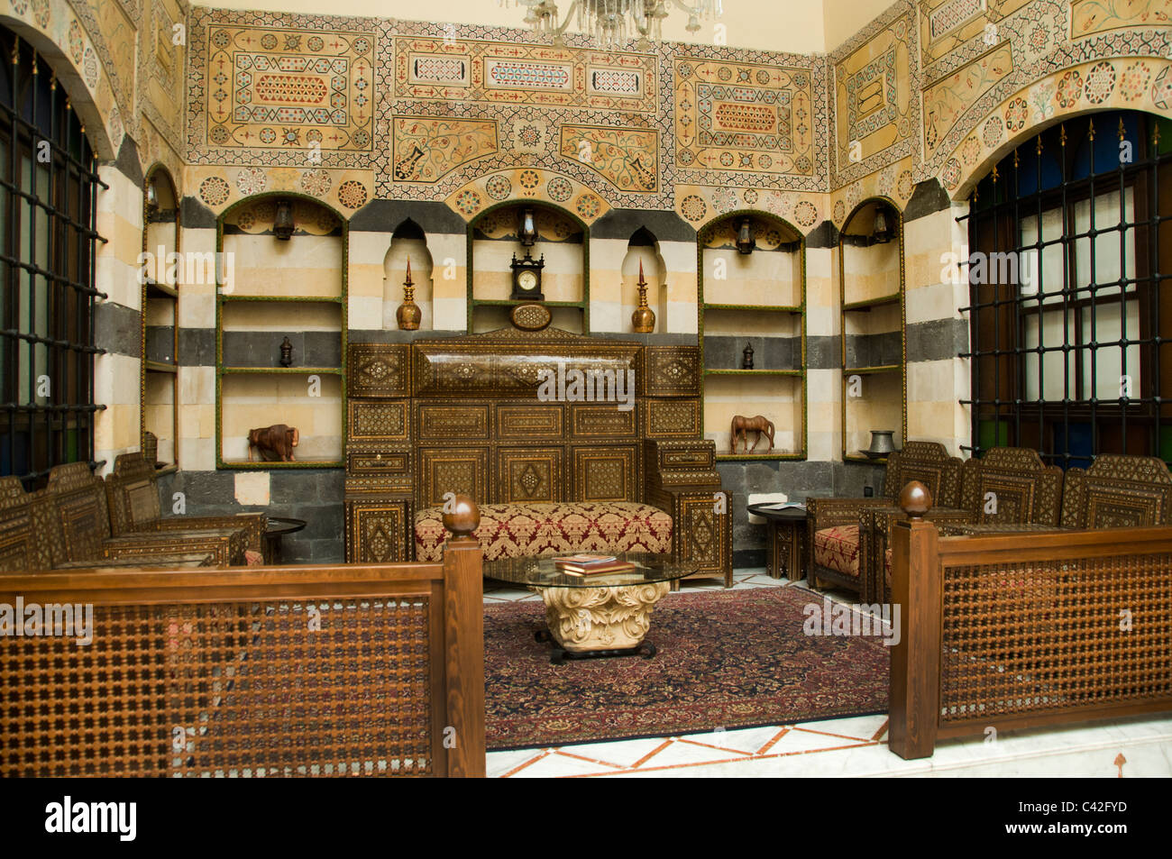 Damascus Syria Al Shahbandar Palace Hotel Syrian Stock Photo - Alamy