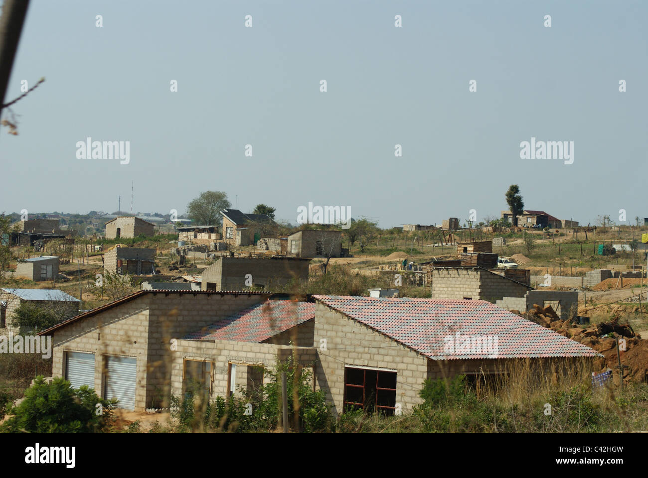 South African shanty town Stock Photo - Alamy