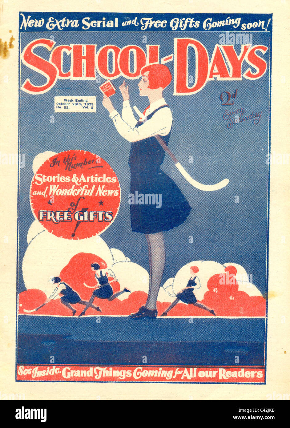 Cover for weekly magazine School-Days with In this Number, Stories ...