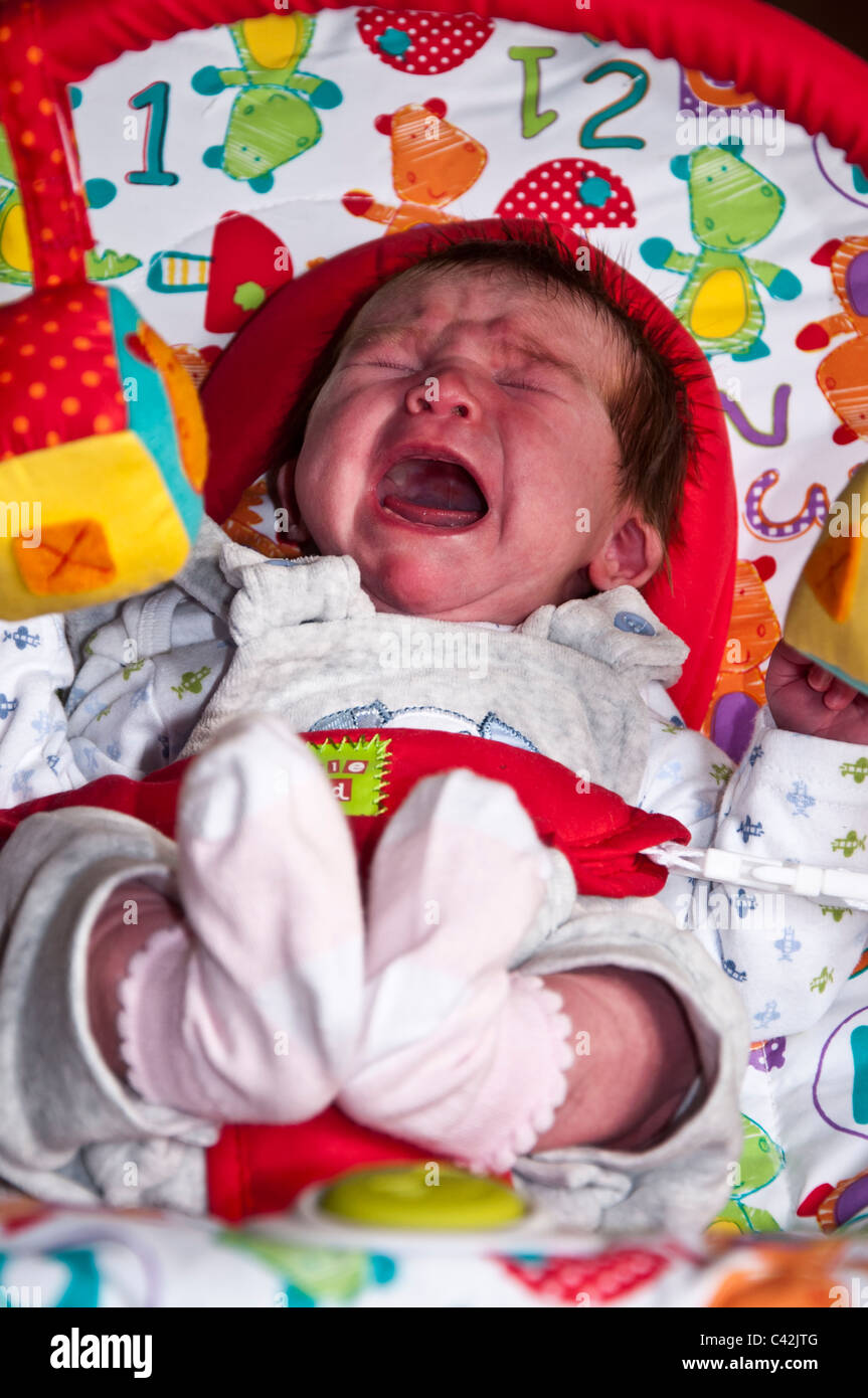crying upset screaming baby unhappy Stock Photo - Alamy
