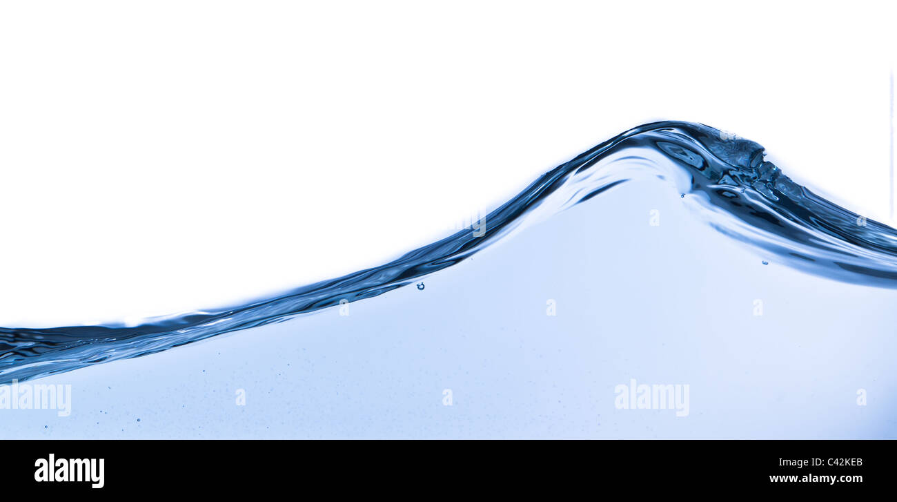 water wave close up shot on white background Stock Photo - Alamy