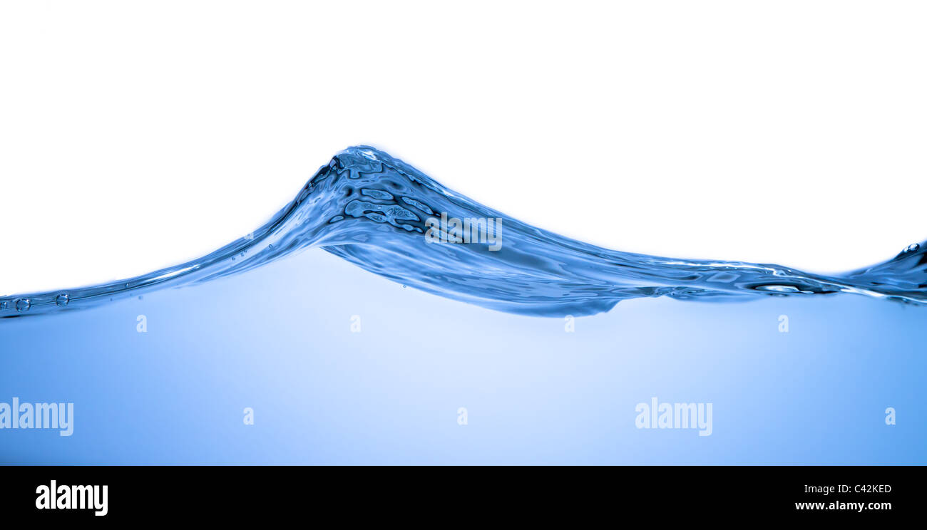 water wave close up shot on white background Stock Photo - Alamy