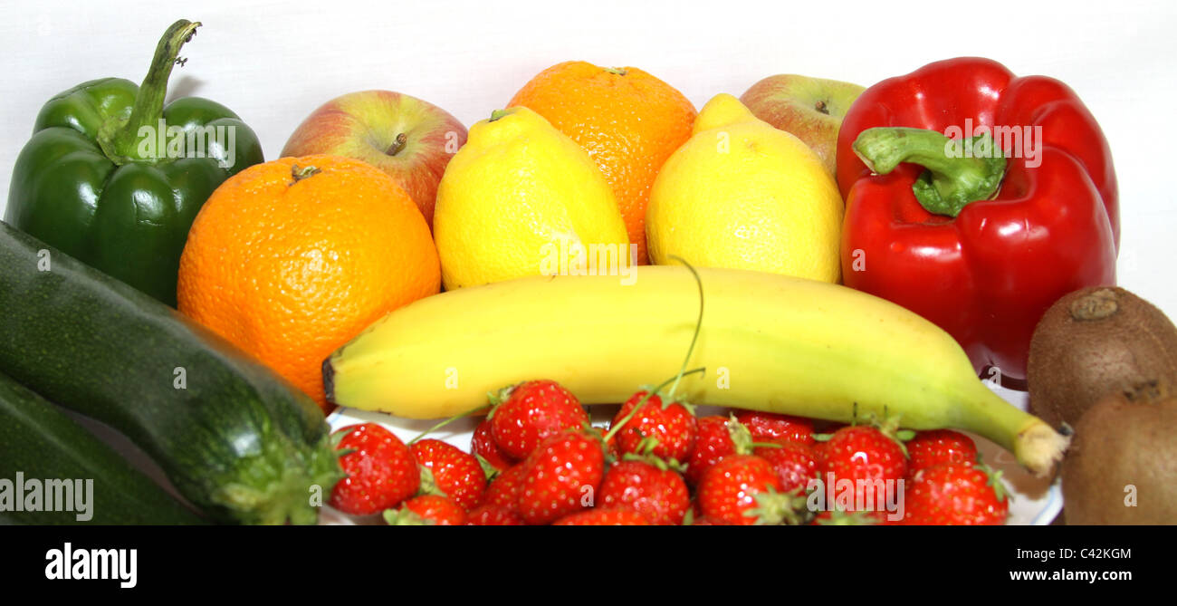 Fruit and Vegetable mixture Stock Photo - Alamy