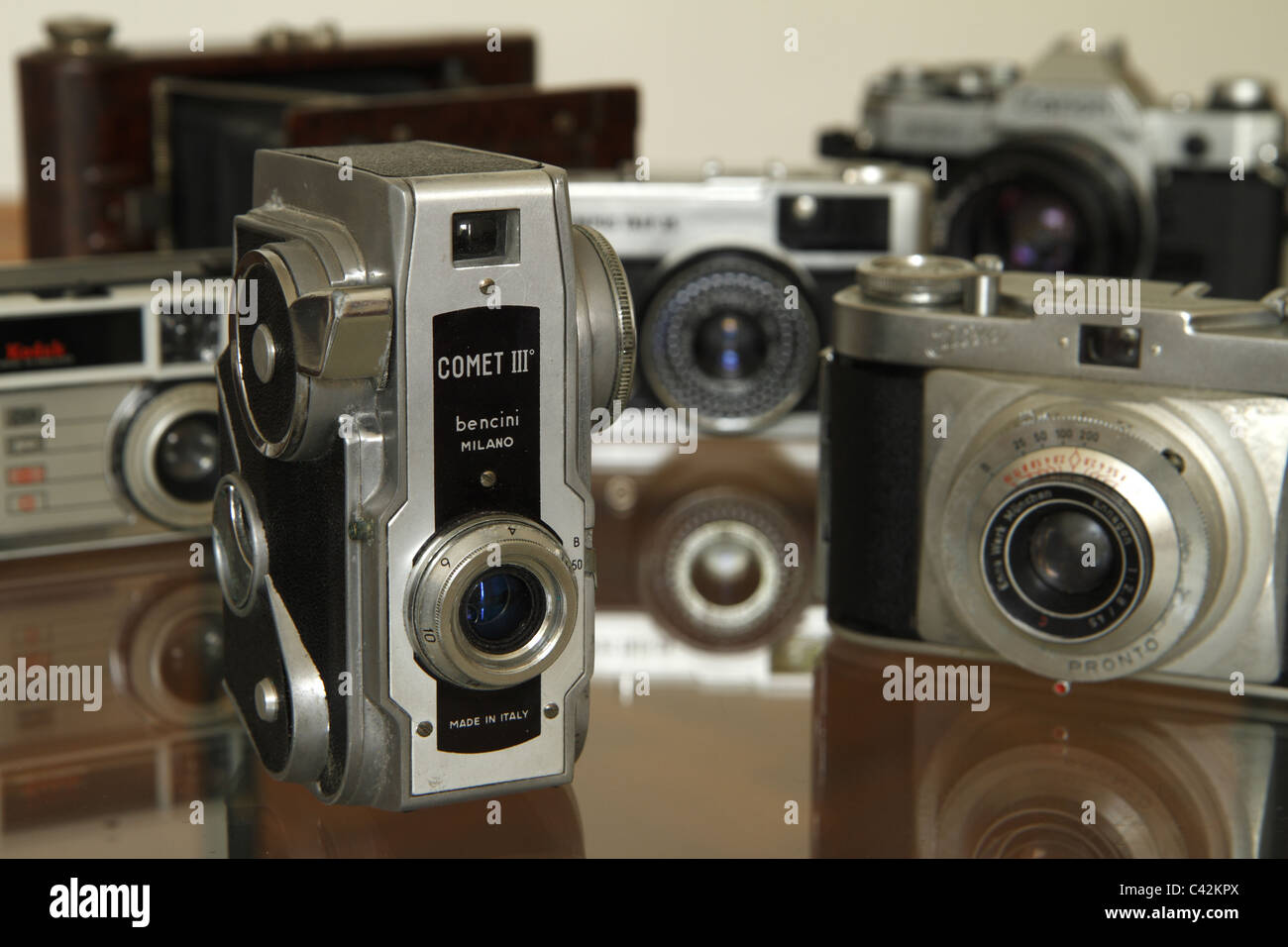 Bencini Comet III classic camera Stock Photo - Alamy