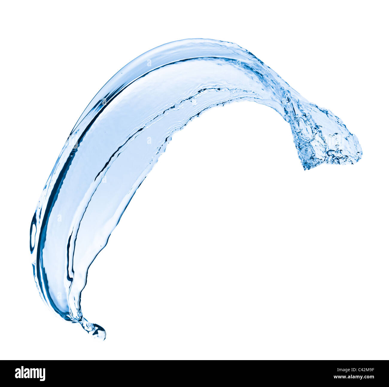 water splash close up isolated on white background Stock Photo - Alamy