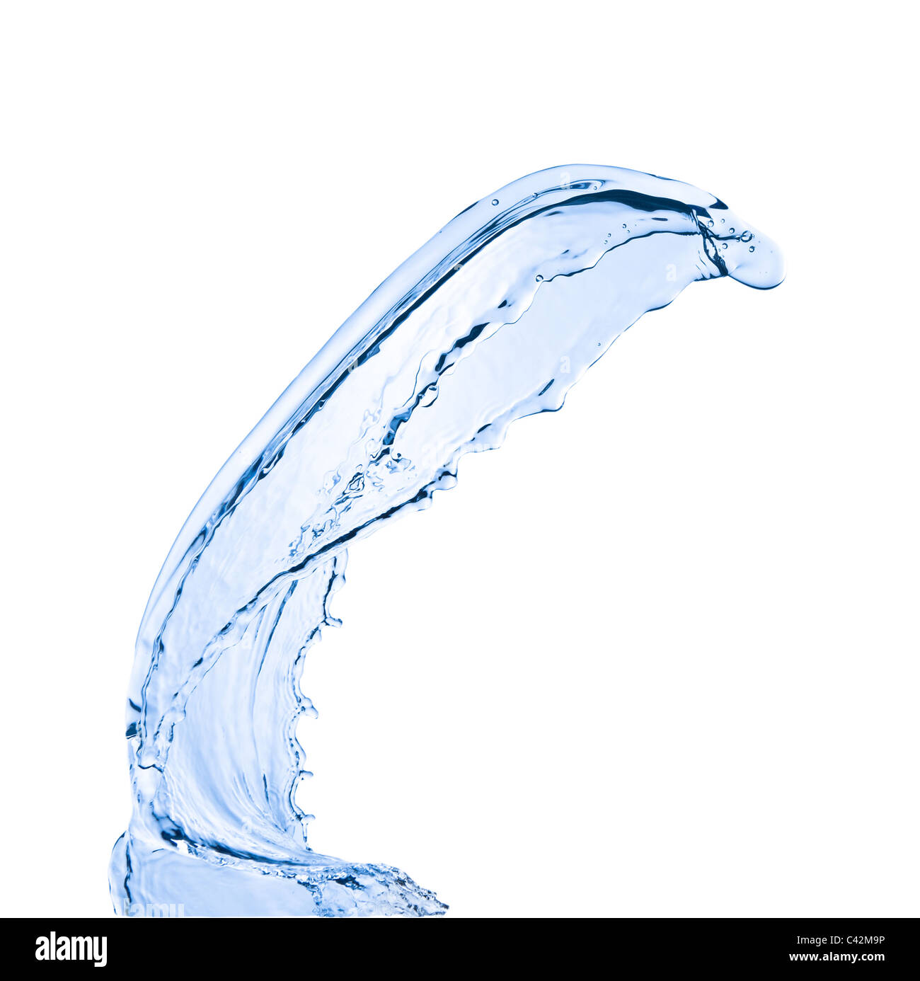 water splash close up isolated on white background Stock Photo - Alamy