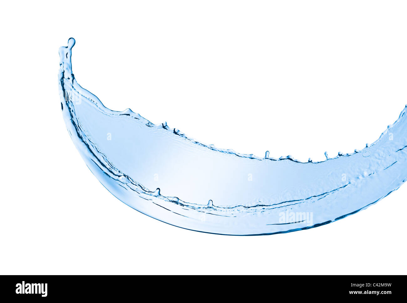 water splash close up isolated on white background Stock Photo - Alamy