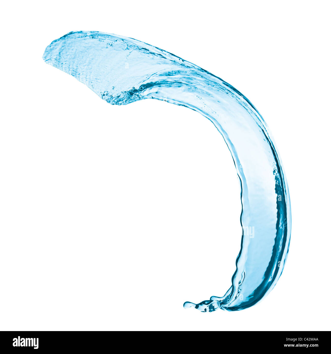 water splash close up isolated on white background Stock Photo - Alamy