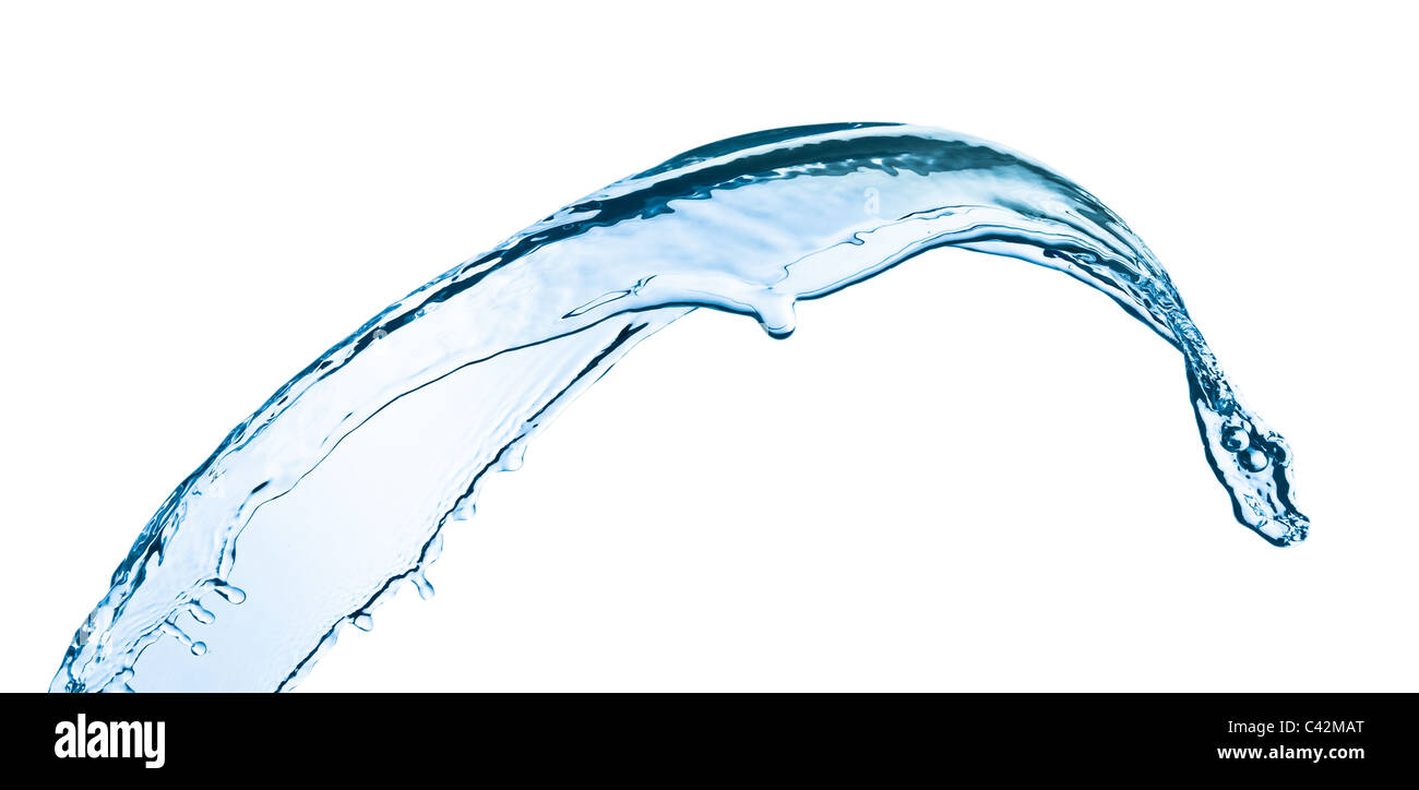 water splash close up isolated on white background Stock Photo - Alamy