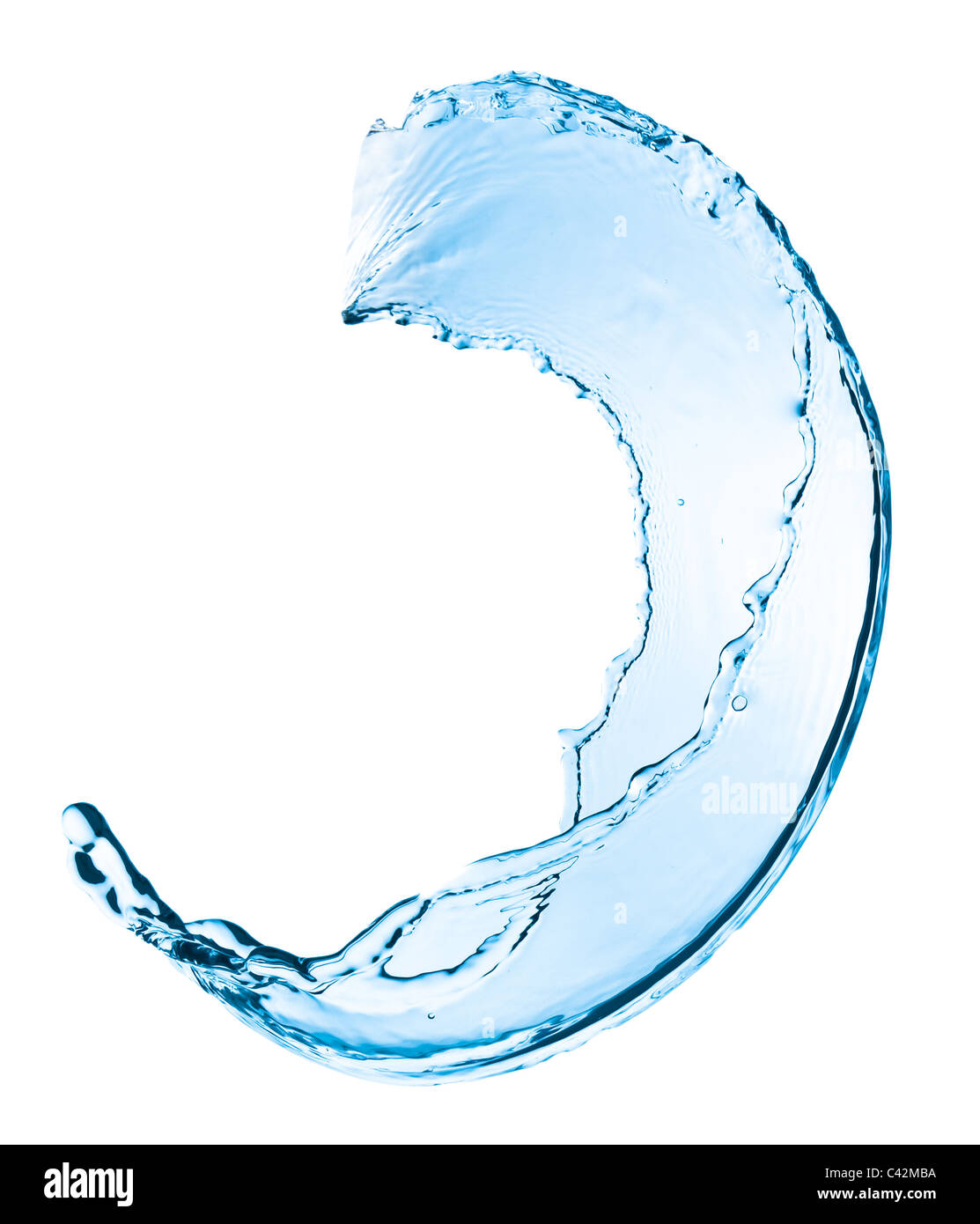 water splash close up isolated on white background Stock Photo - Alamy