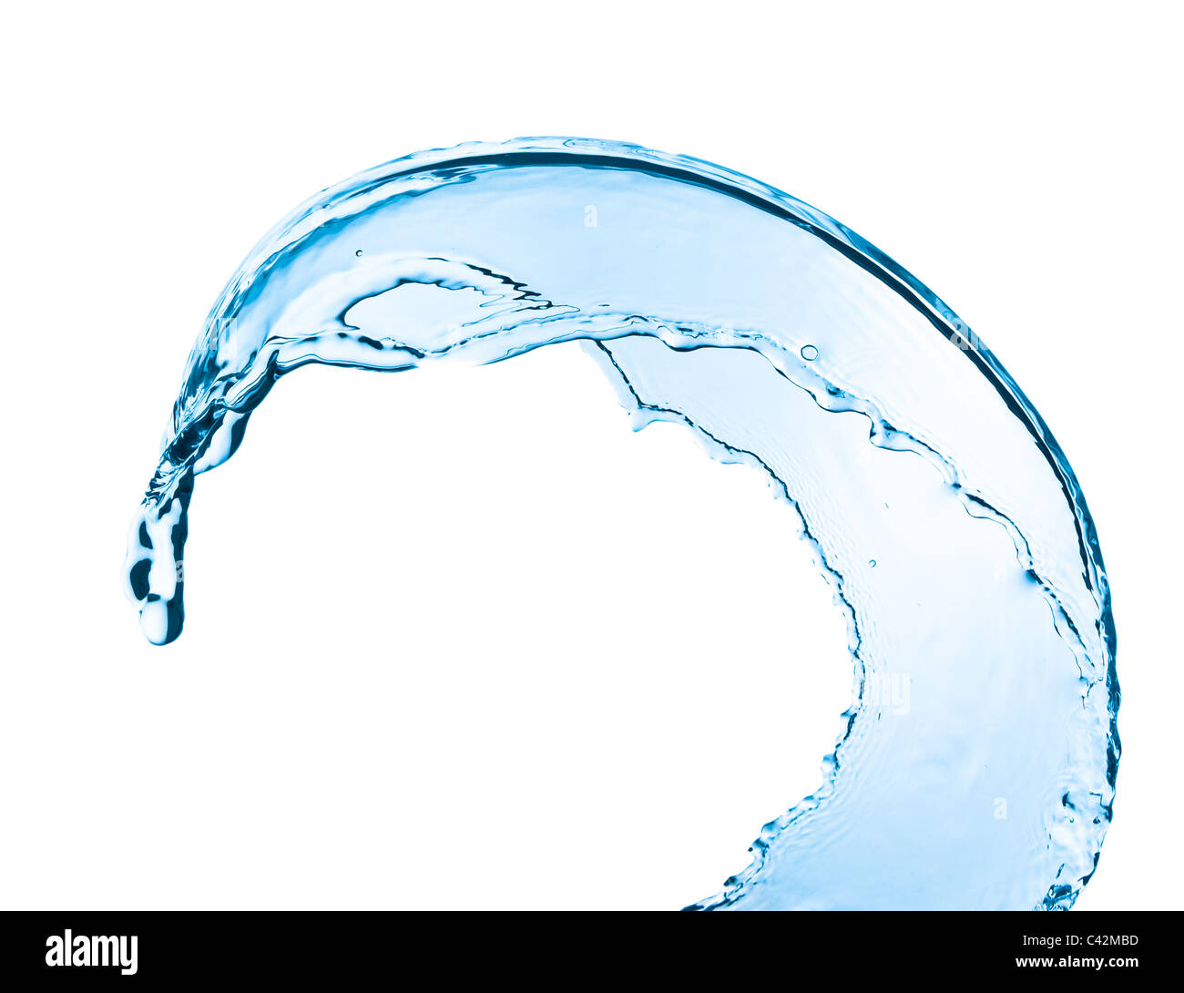 water splash close up isolated on white background Stock Photo - Alamy