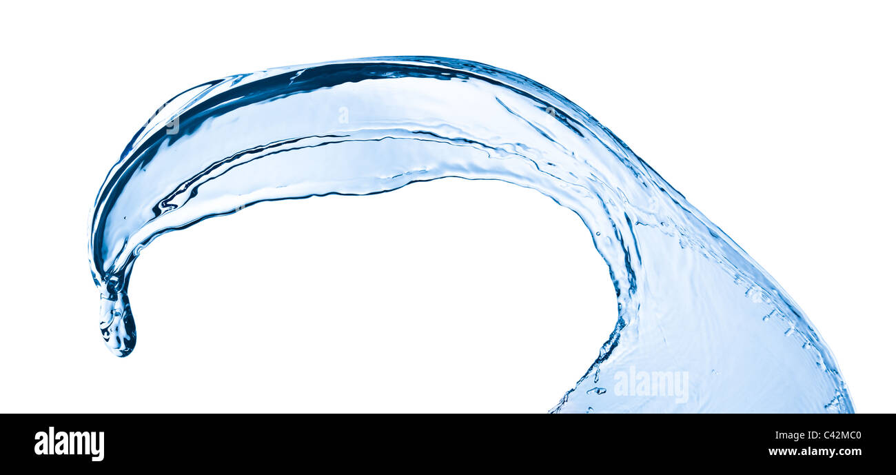 water splash close up isolated on white background Stock Photo - Alamy