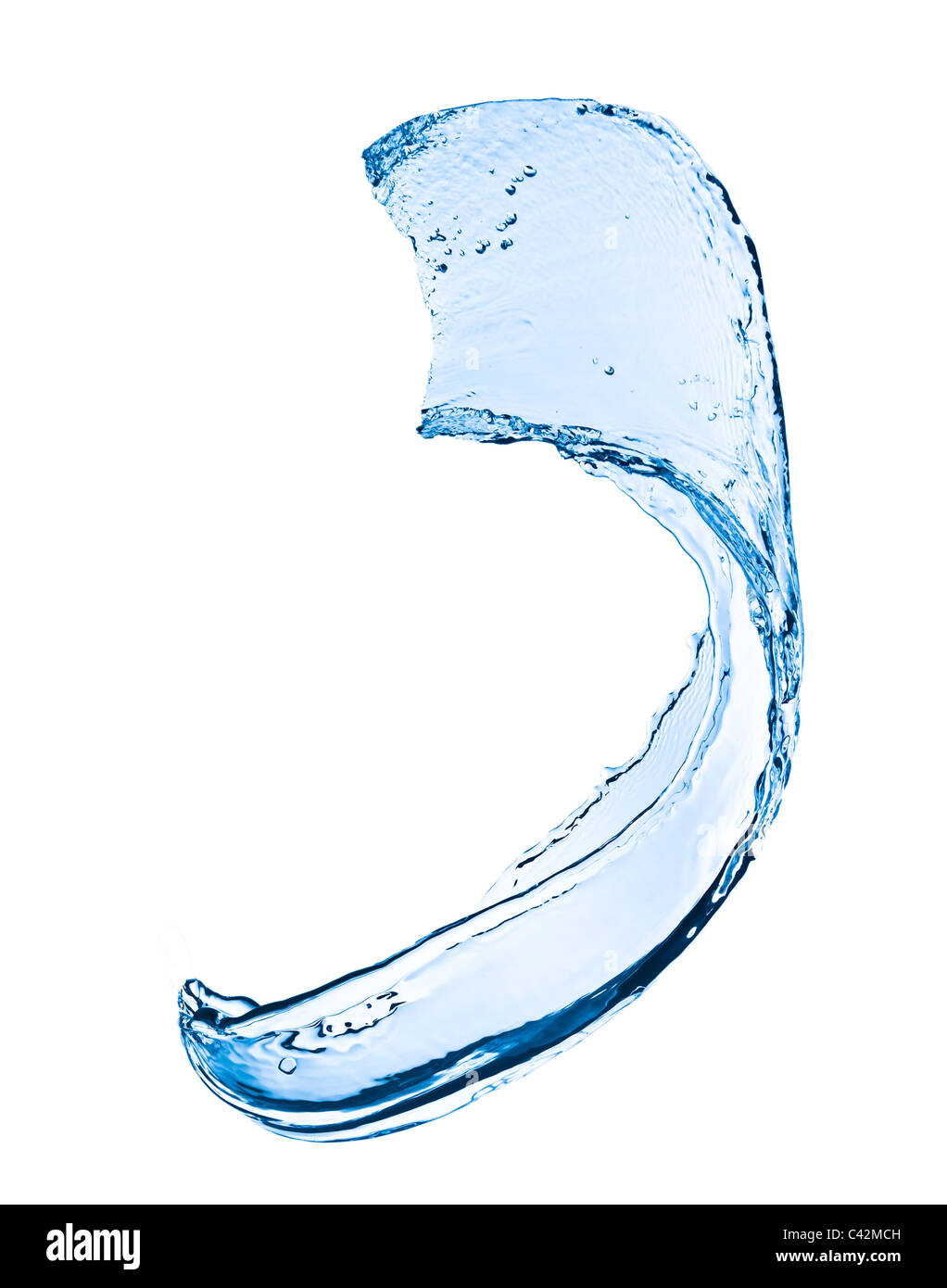 water splash close up isolated on white background Stock Photo - Alamy