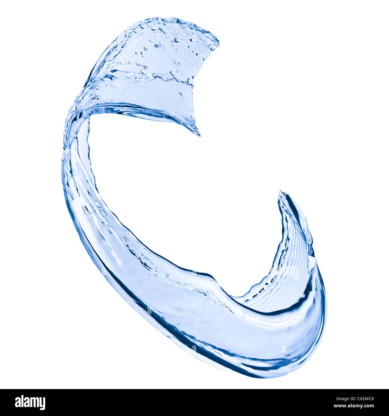 water splash close up isolated on white background Stock Photo - Alamy