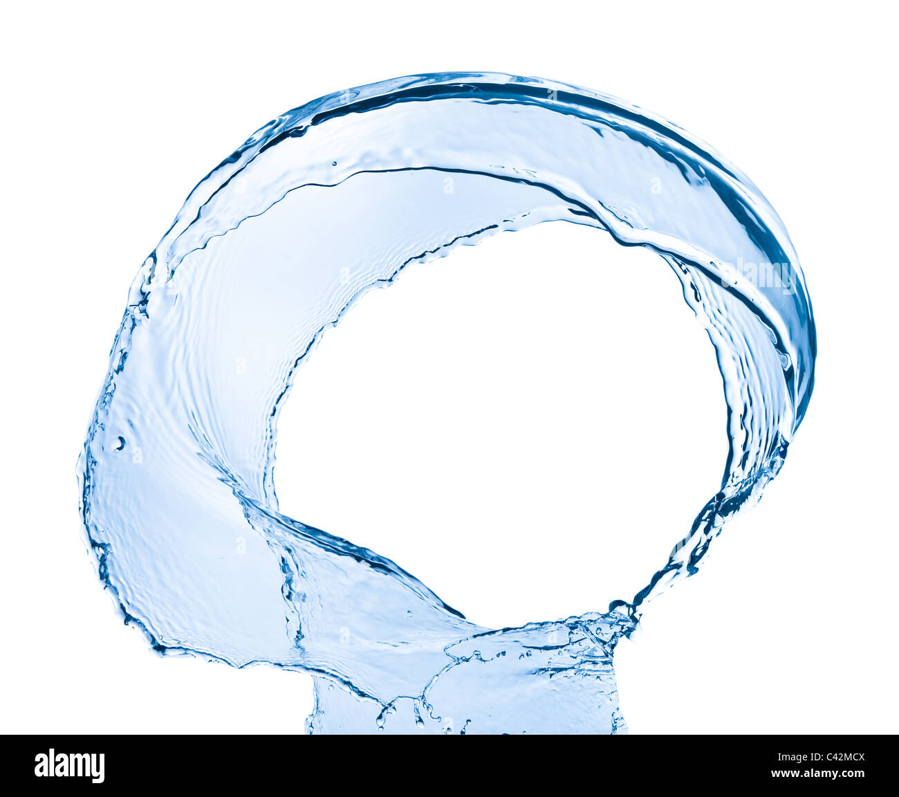 water splash close up isolated on white background Stock Photo - Alamy
