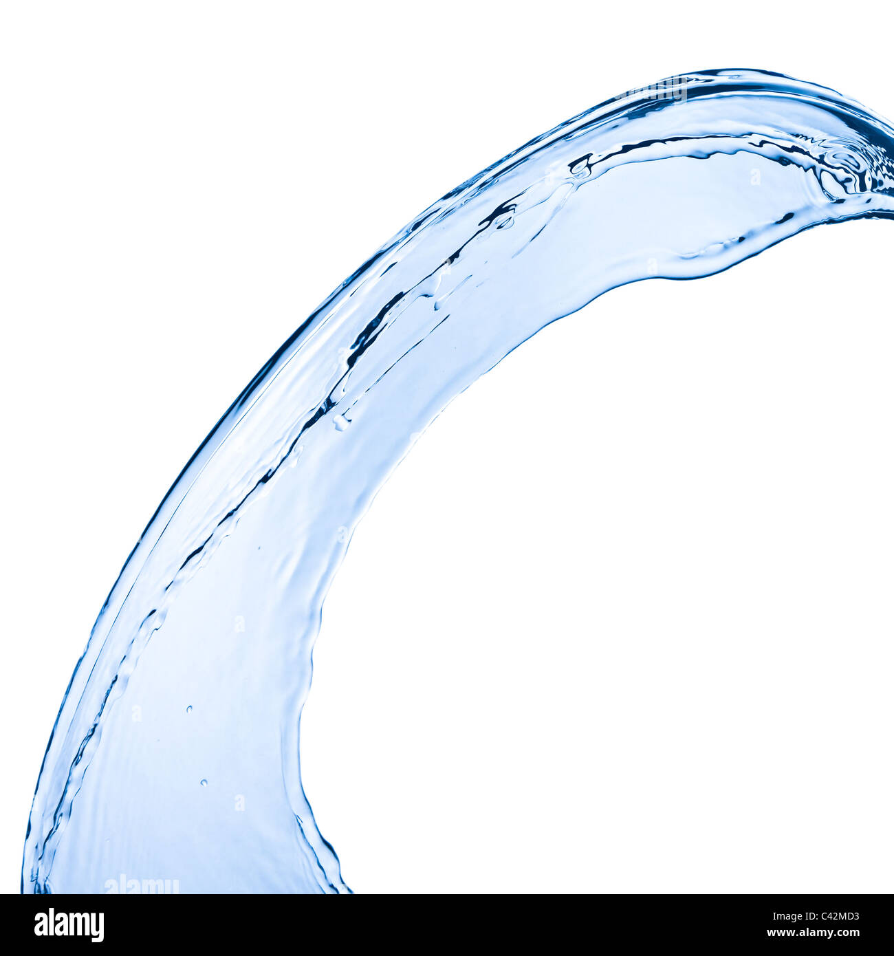 water splash close up isolated on white background Stock Photo - Alamy