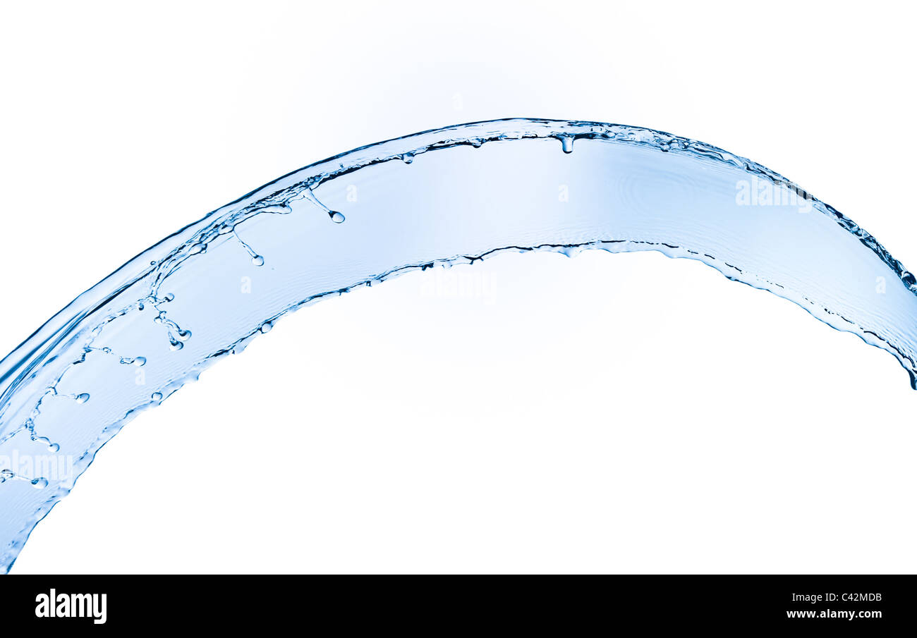 water splash close up isolated on white background Stock Photo - Alamy