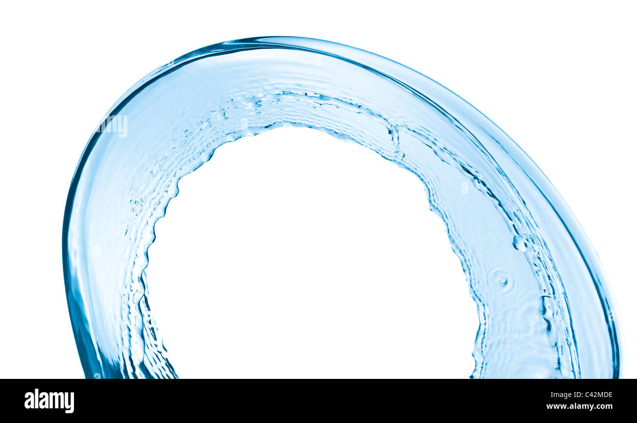 water splash close up isolated on white background Stock Photo - Alamy