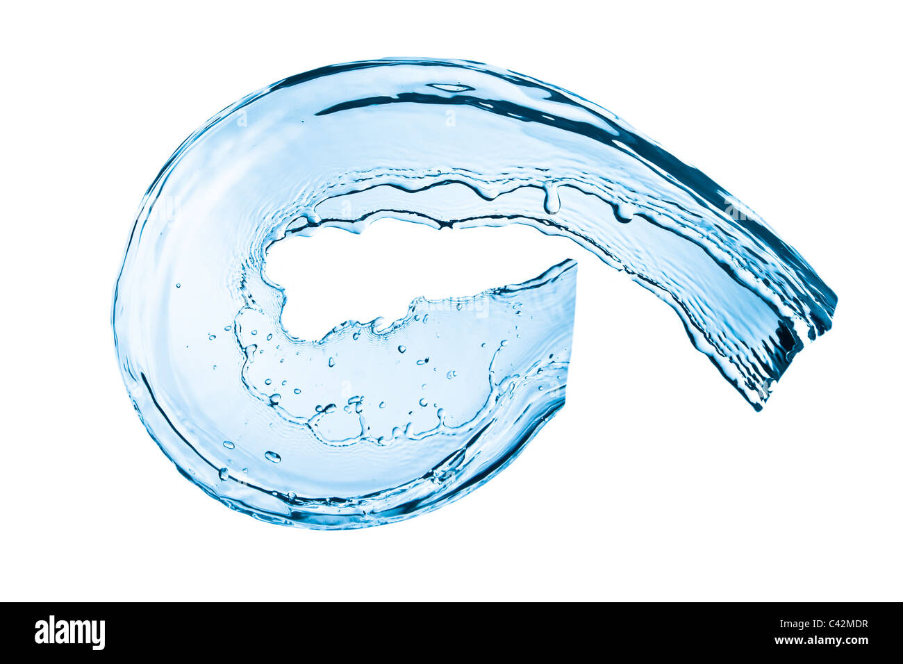 water splash close up isolated on white background Stock Photo - Alamy