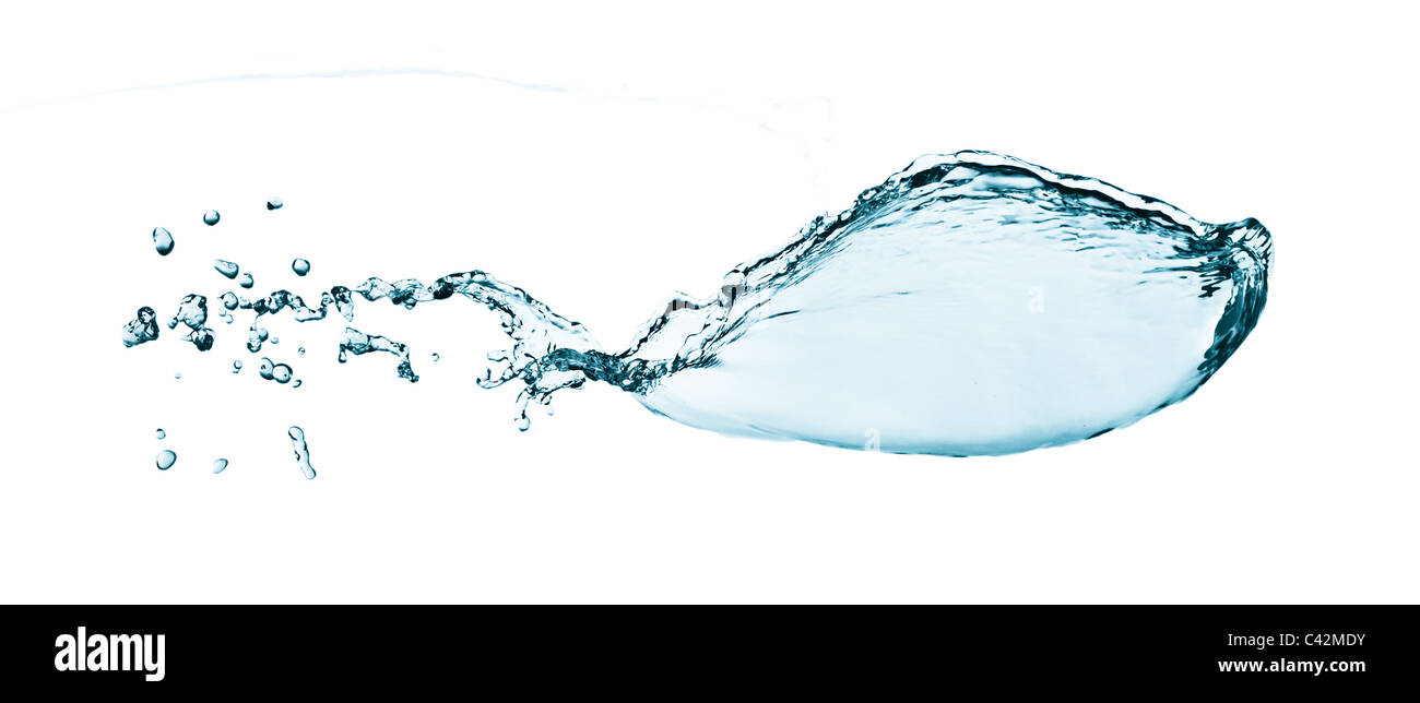water splashing close up isolated on white background Stock Photo - Alamy