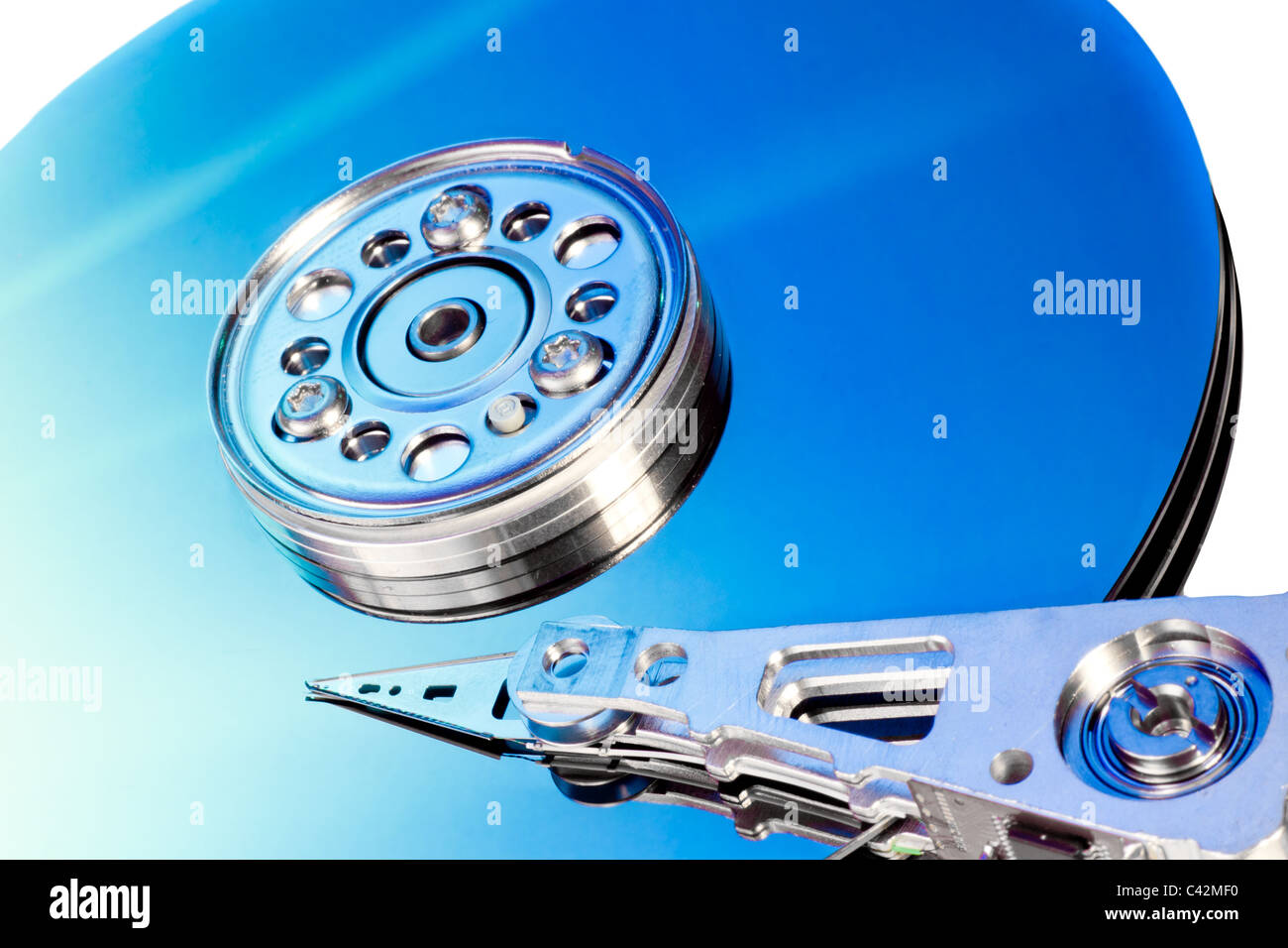 close up of hard disk with abstract reflection Stock Photo - Alamy