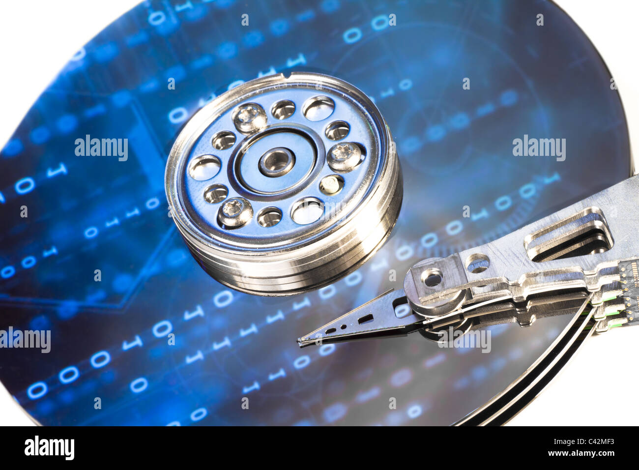 close up of hard disk with abstract reflection Stock Photo - Alamy