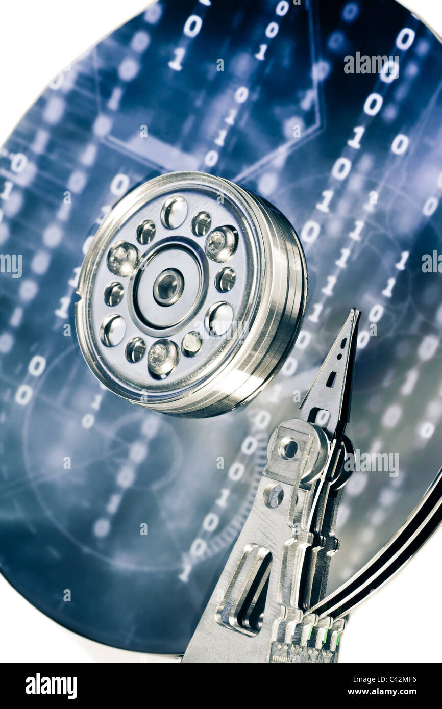 close up of hard disk with abstract reflection Stock Photo - Alamy