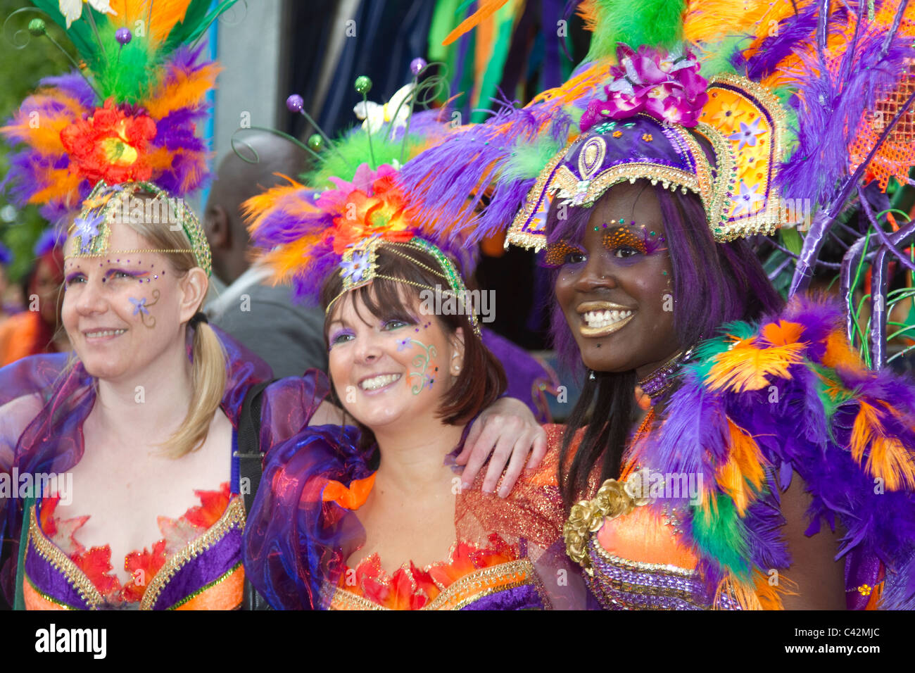 Caribbean costumes Three members of Dance Troupe at the Preston ...