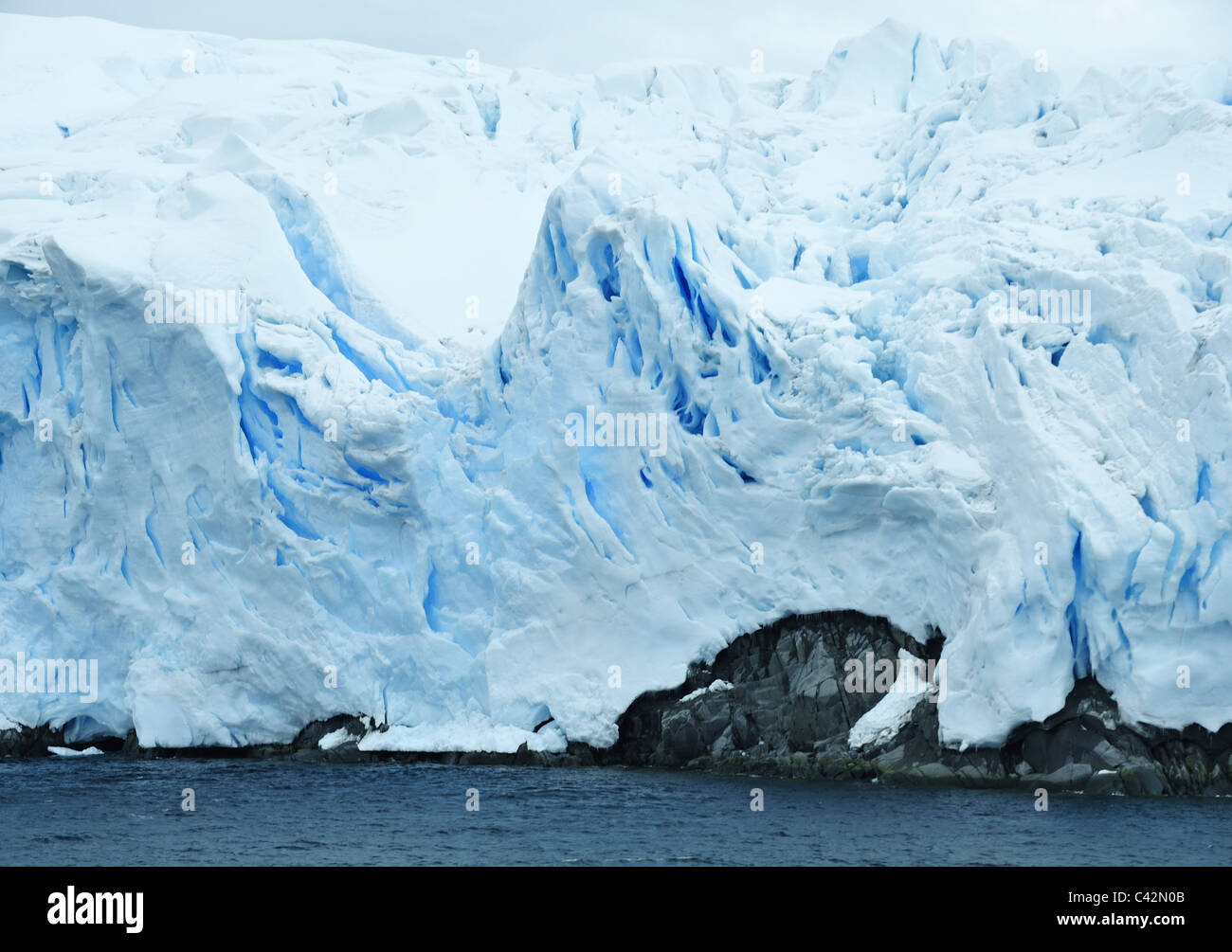 Glacial ice on glacier, Antarctica Stock Photo - Alamy