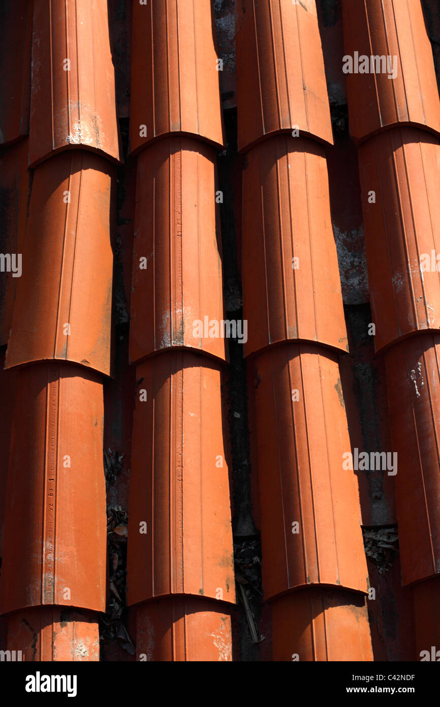 Symmetrical tiles tiled roof hi-res stock photography and images - Alamy