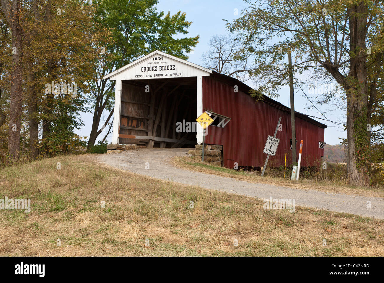 Indiana covered bridge hi-res stock photography and images - Alamy