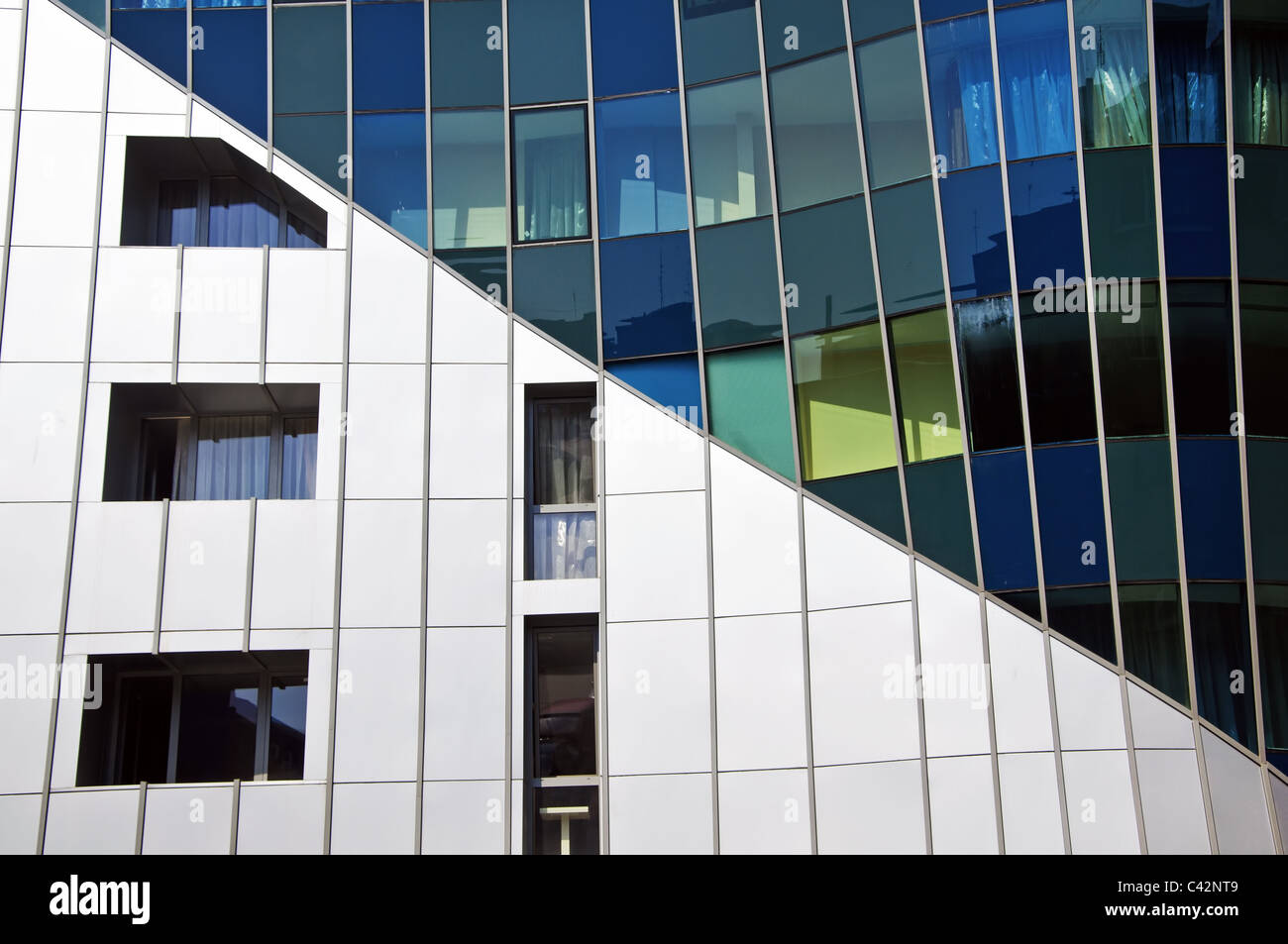Geometric composition of a modern building Stock Photo - Alamy