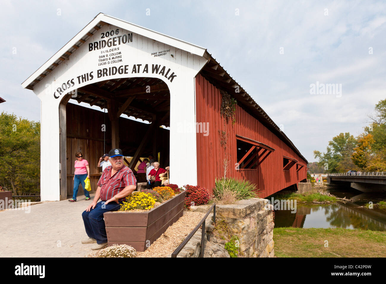Replica of the Bridgeton Covered Bridge which was built in 2006 in ...