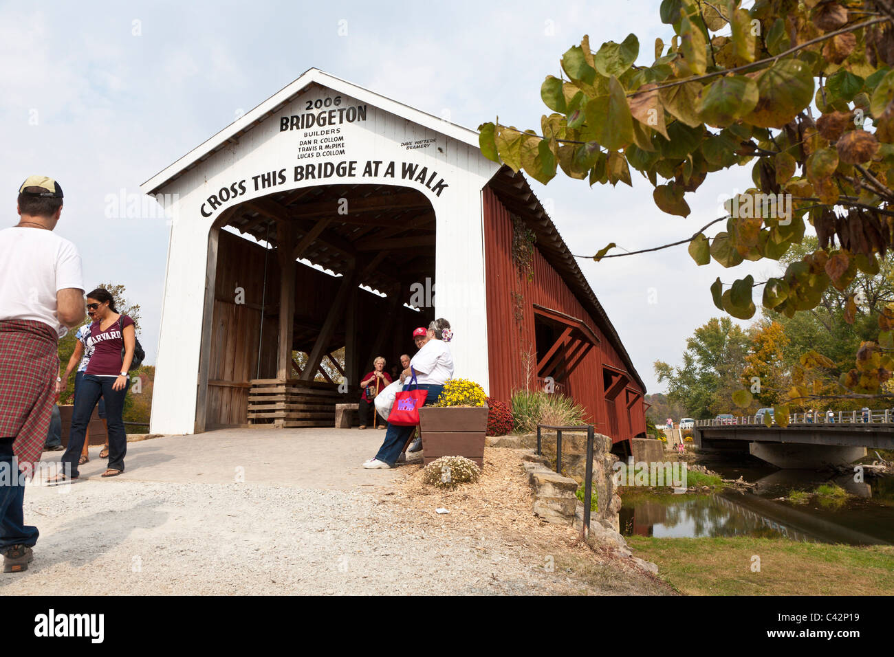 Replica of the Bridgeton Covered Bridge which was built in 2006 in ...