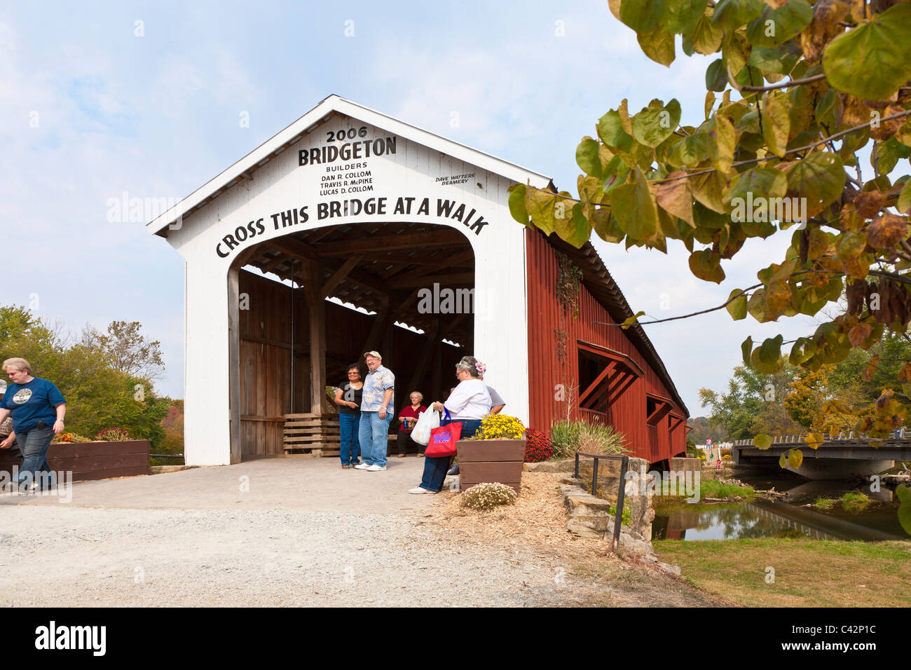 Replica of the Bridgeton Covered Bridge which was built in 2006 in ...