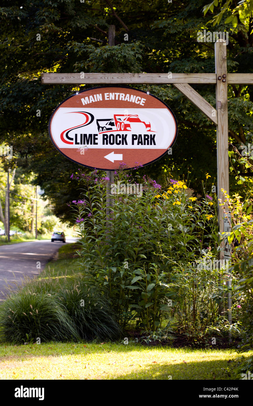 Main Entrance to Lime Rock Park Stock Photo - Alamy