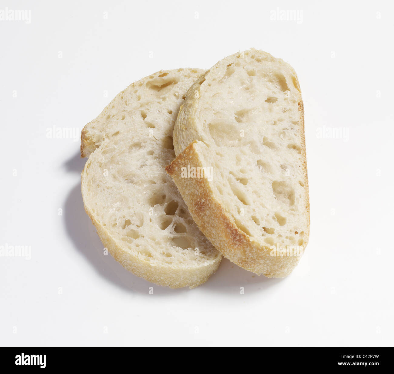 Two slices of sour dough bread Stock Photo - Alamy