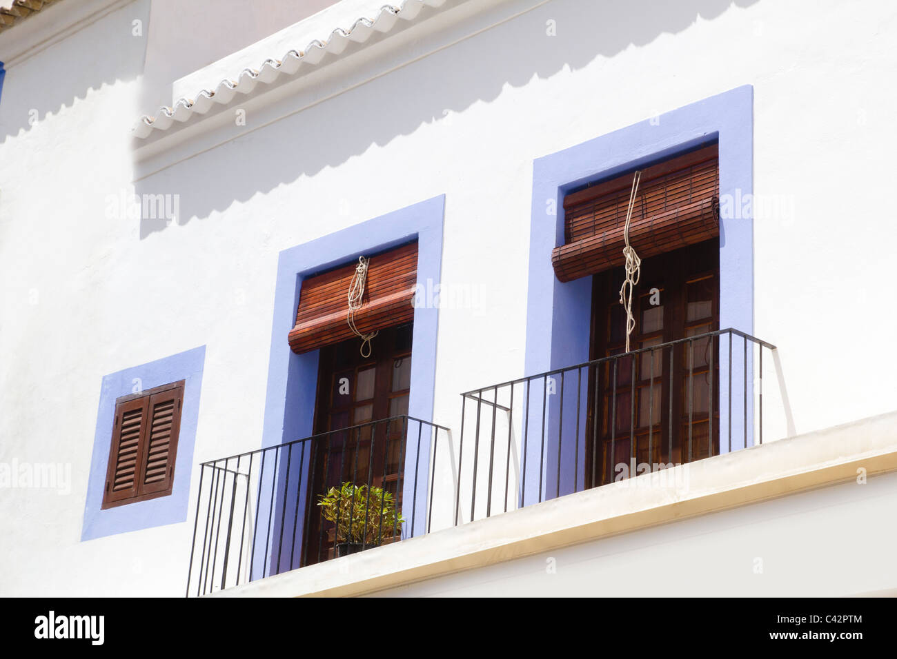 Ibiza white island mediterranean architecture houses Balearic Stock ...