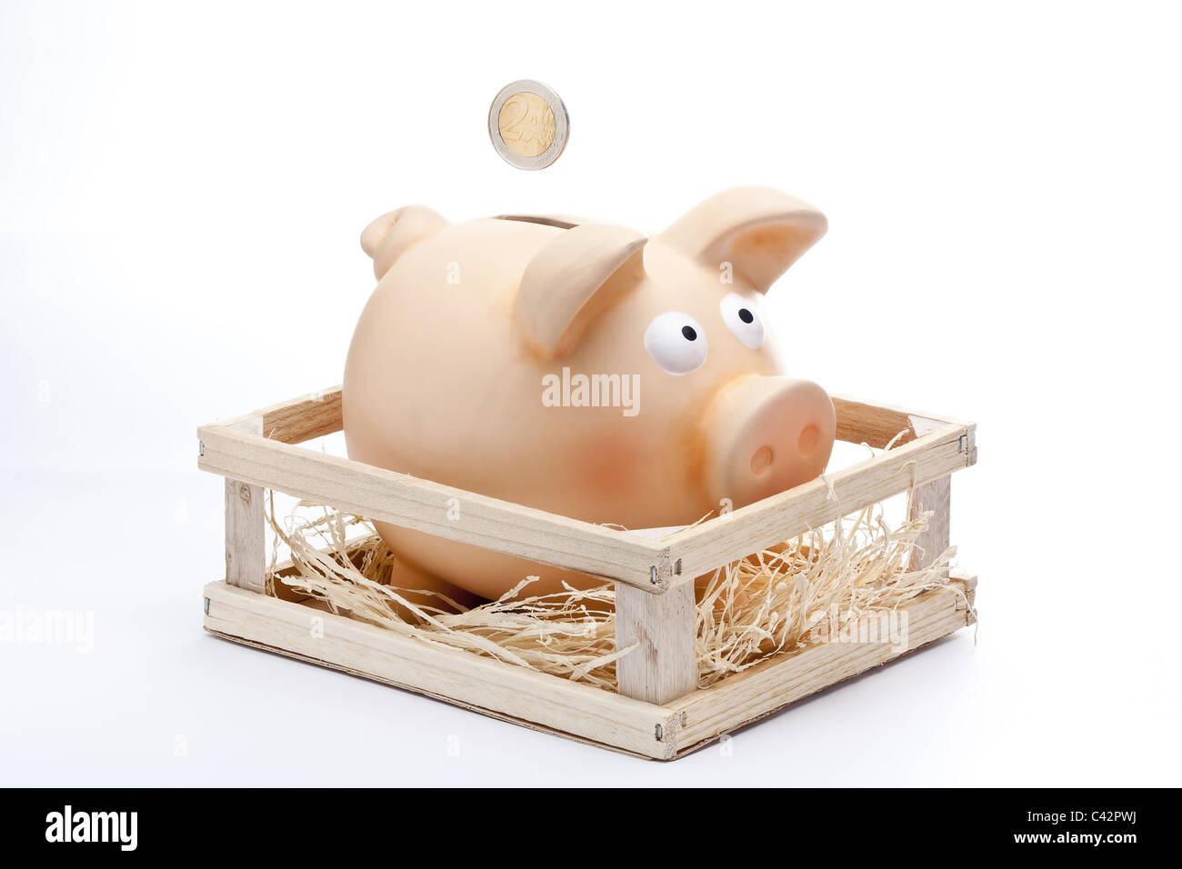 Save Money in Your Piggy Bank Stock Photo - Alamy