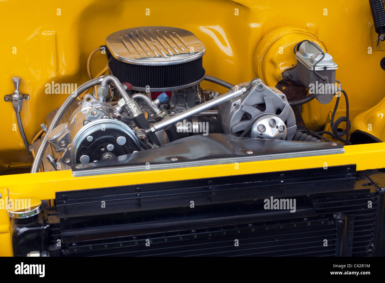 Hot rod engine detail hi-res stock photography and images - Alamy