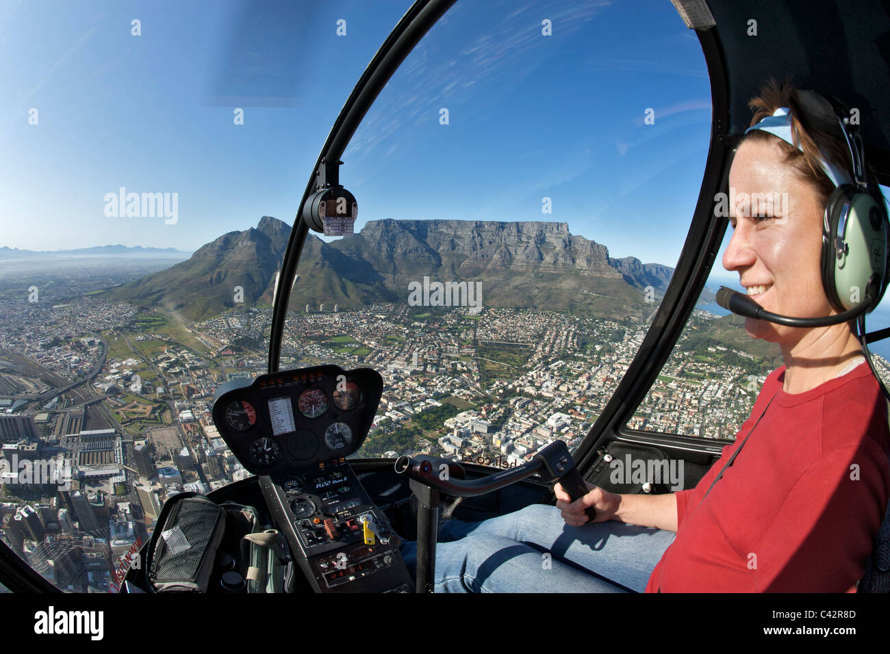 Woman helicopter pilot hi-res stock photography and images - Alamy