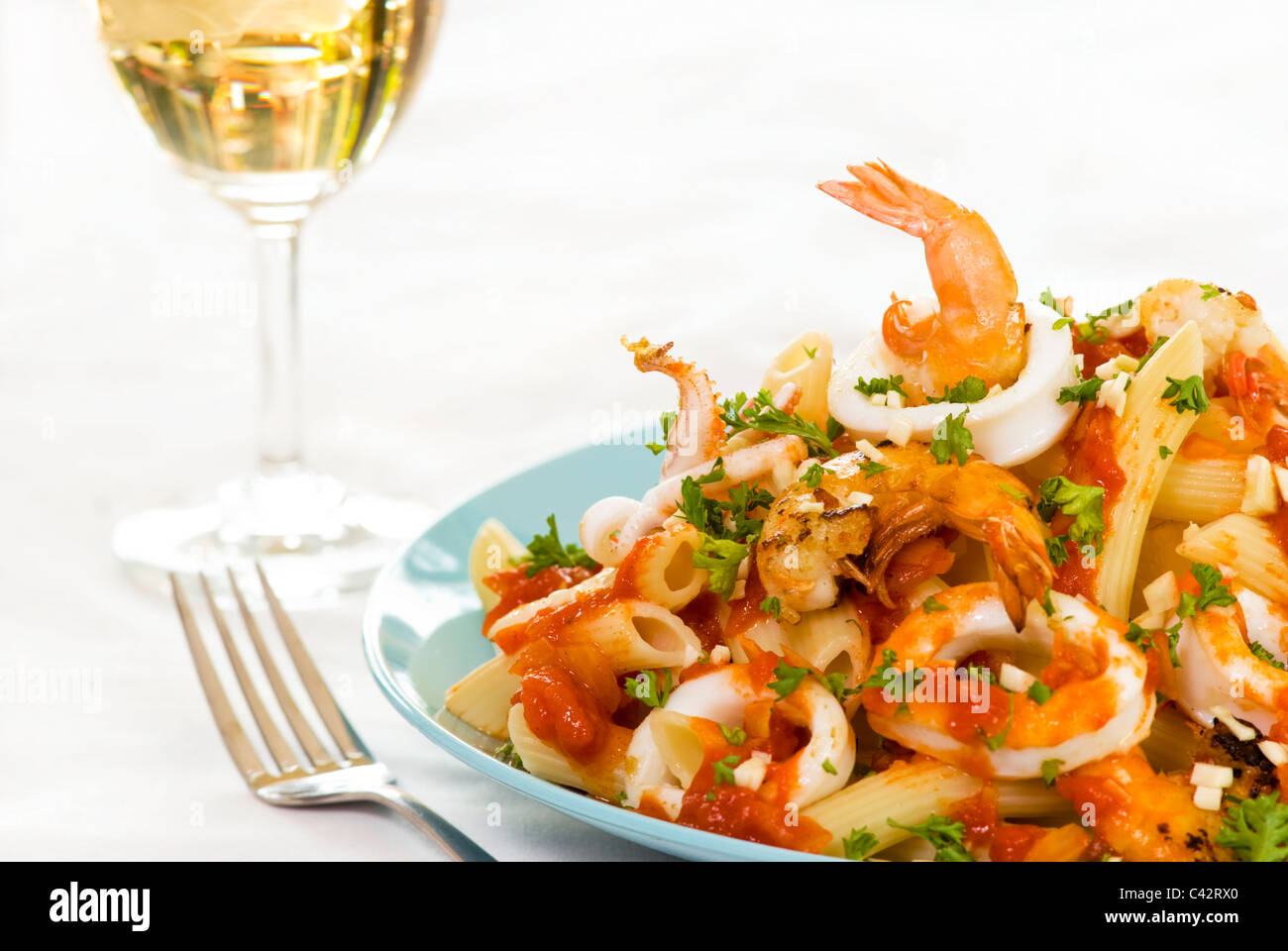 Pasta seafood hi-res stock photography and images - Alamy