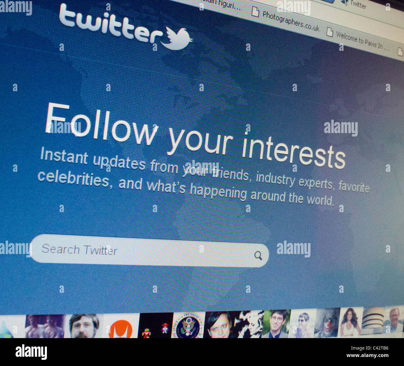 Twitter Front Page Stock Photo - Alamy