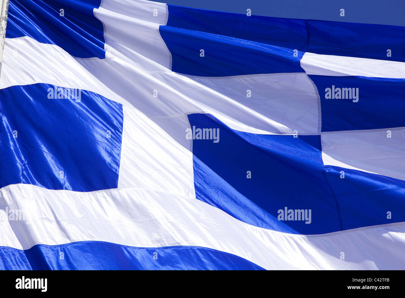 The national flag of Greece Stock Photo - Alamy