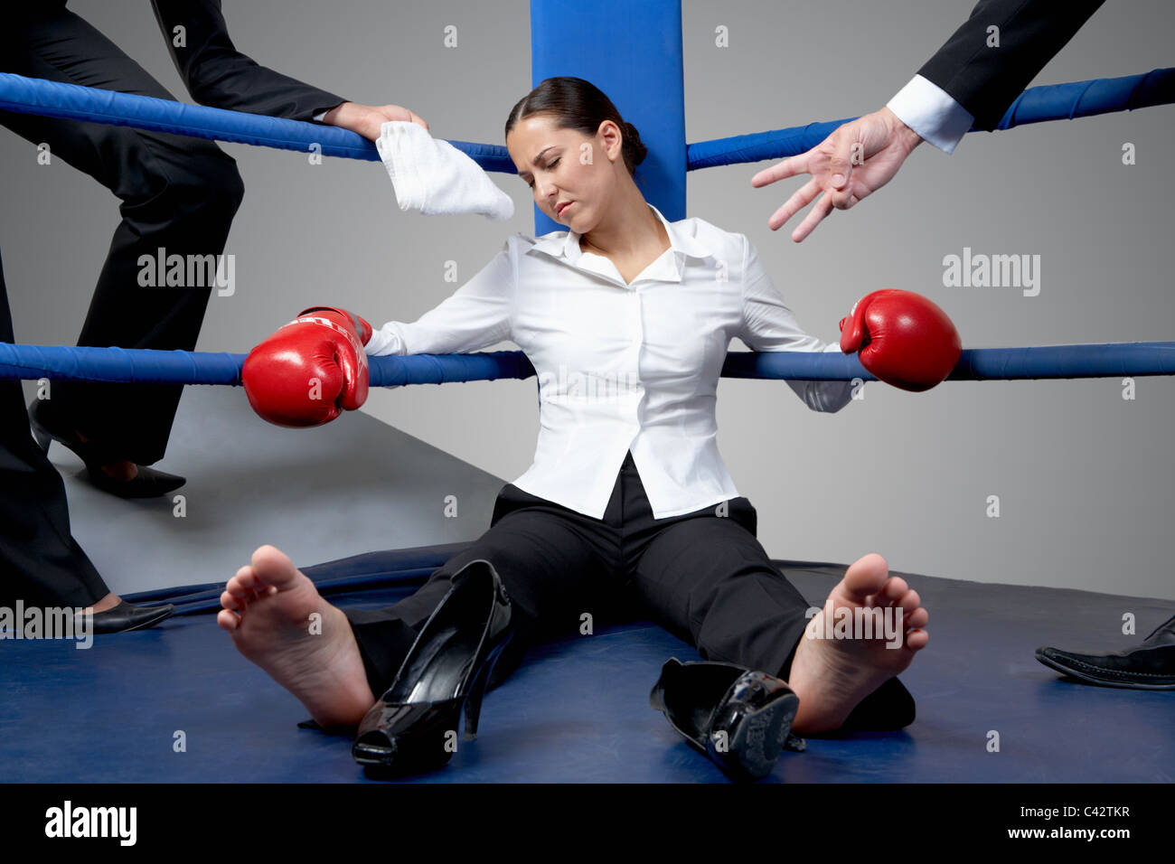 Boxer giving punch hi-res stock photography and images - Alamy