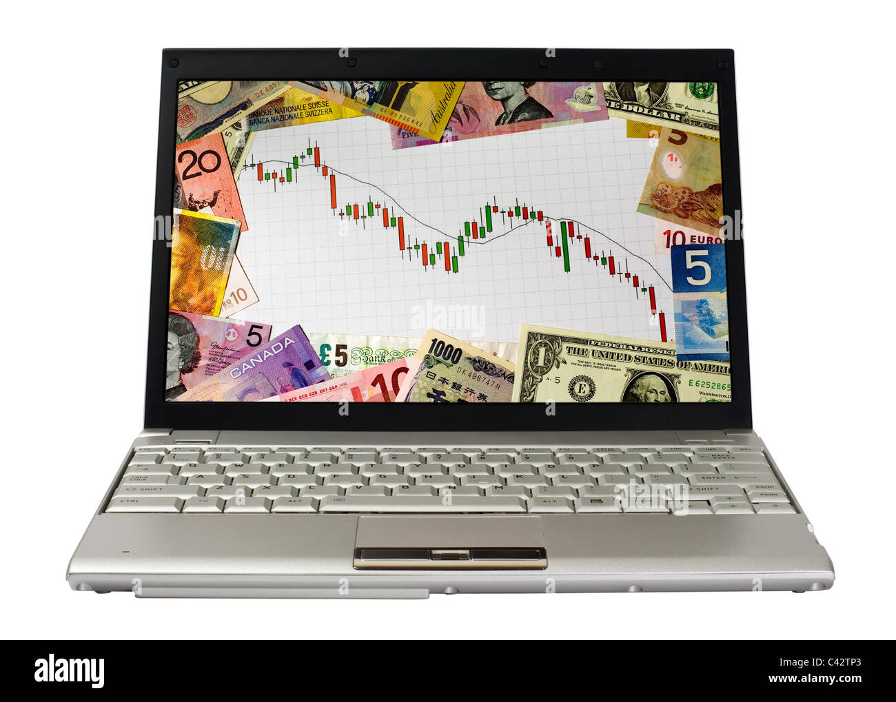 Laptop mobile chart hi-res stock photography and images - Alamy