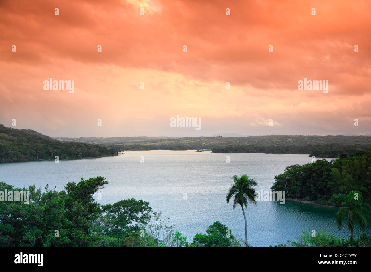 Usa, Caribbean, Puerto Rico, Guajataca Lake Stock Photo - Alamy