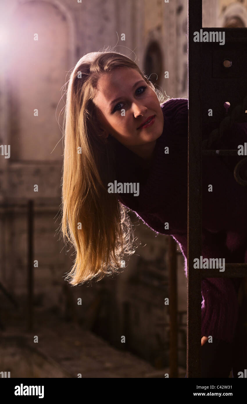 Old woman building hi-res stock photography and images - Alamy